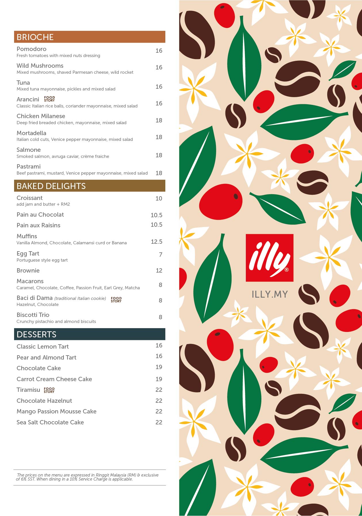 illy Caffè Pavilion Bukit Bintang Menu - illy Malaysia